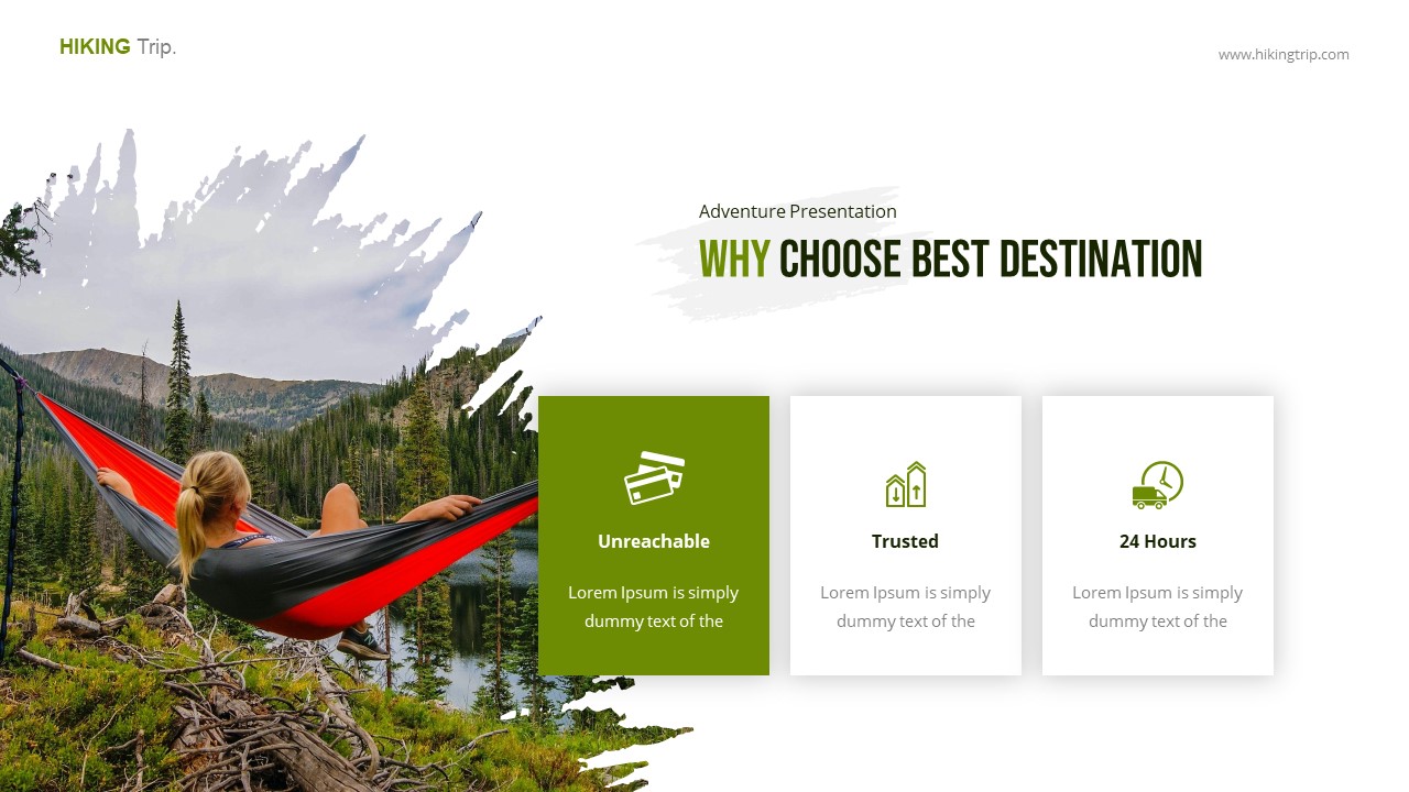 Hiking Trip Presentation Template, Presentation Templates | GraphicRiver