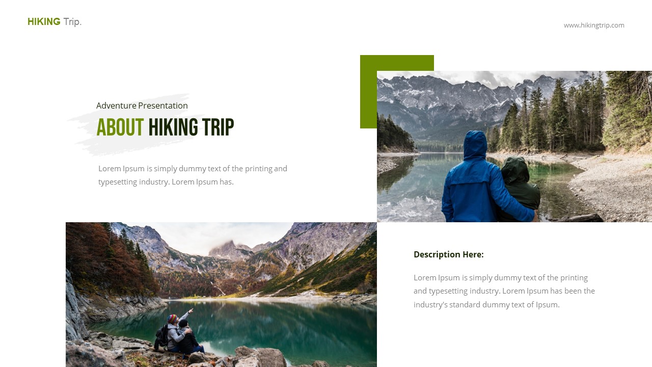 Hiking Trip Presentation Template, Presentation Templates | GraphicRiver