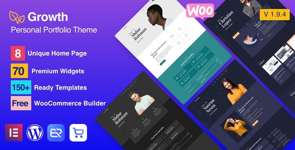 Growth - Personal Portfolio Theme by QuomodoTheme | ThemeForest