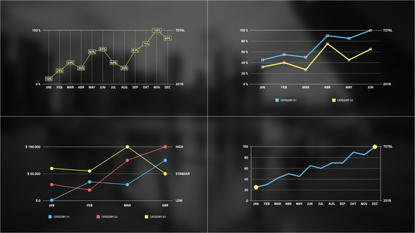 Line Chart Infographic, After Effects Project Files | VideoHive