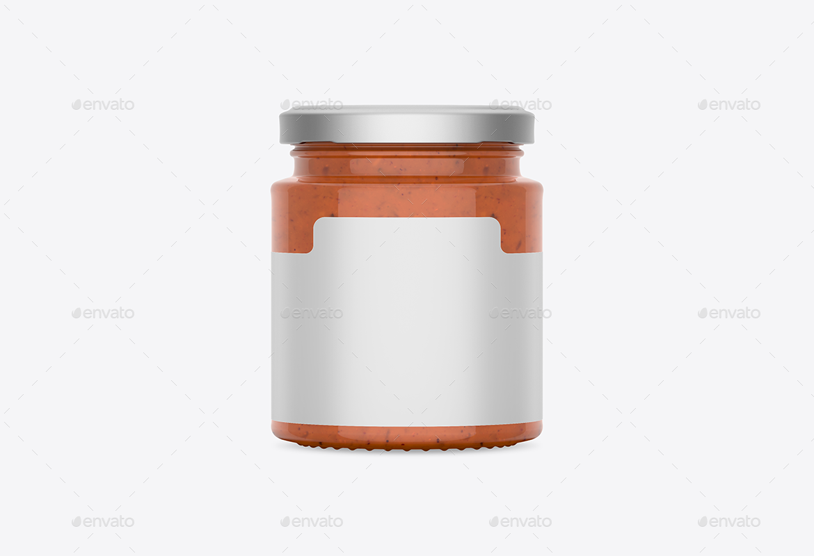 Pepper Paste Jar Mockup, Graphics | GraphicRiver