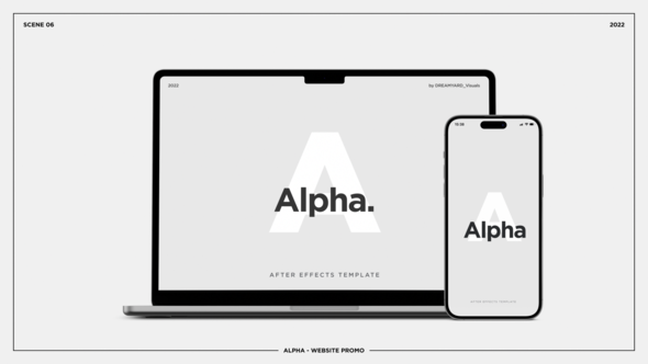 Alpha - Website Promo, After Effects Project Files | VideoHive