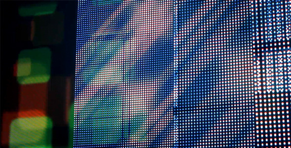 Blue LED Screen, Stock Footage | VideoHive