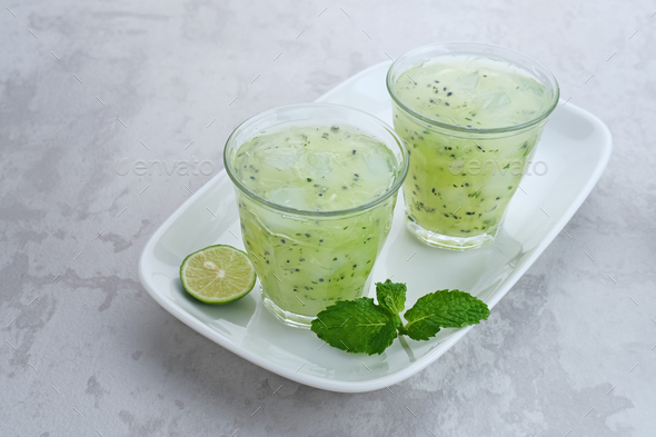 Es Timun Serut, a typical Indonesian drink Stock Photo by tyasindayanti