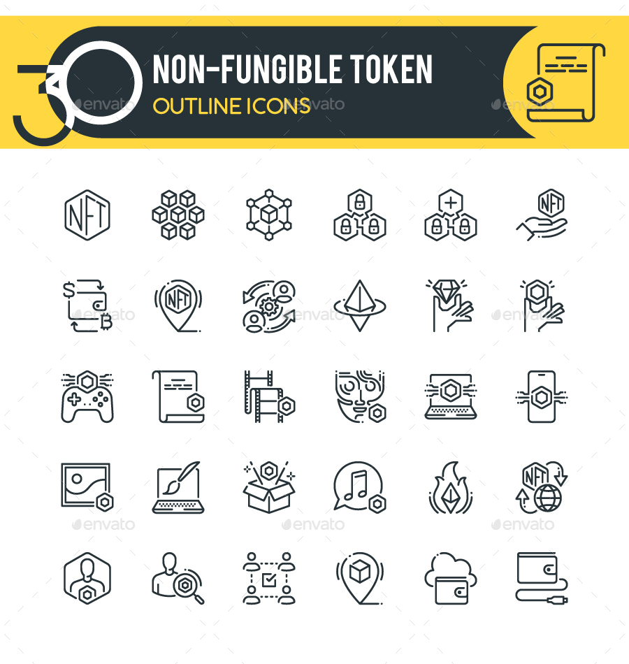 NFT Icons, Icons | GraphicRiver
