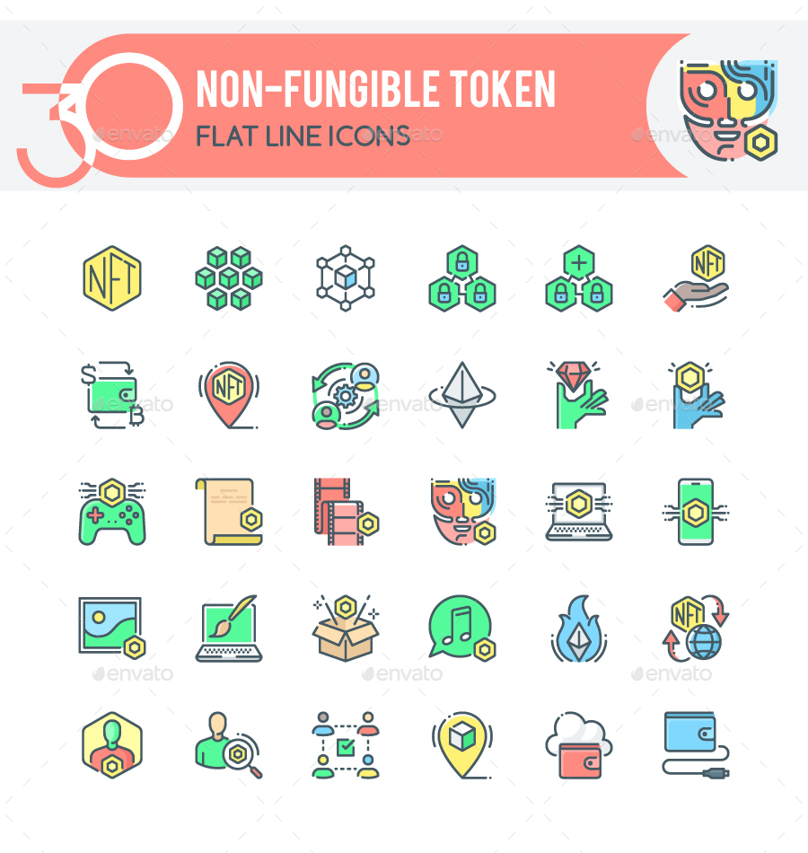 NFT Icons, Icons | GraphicRiver