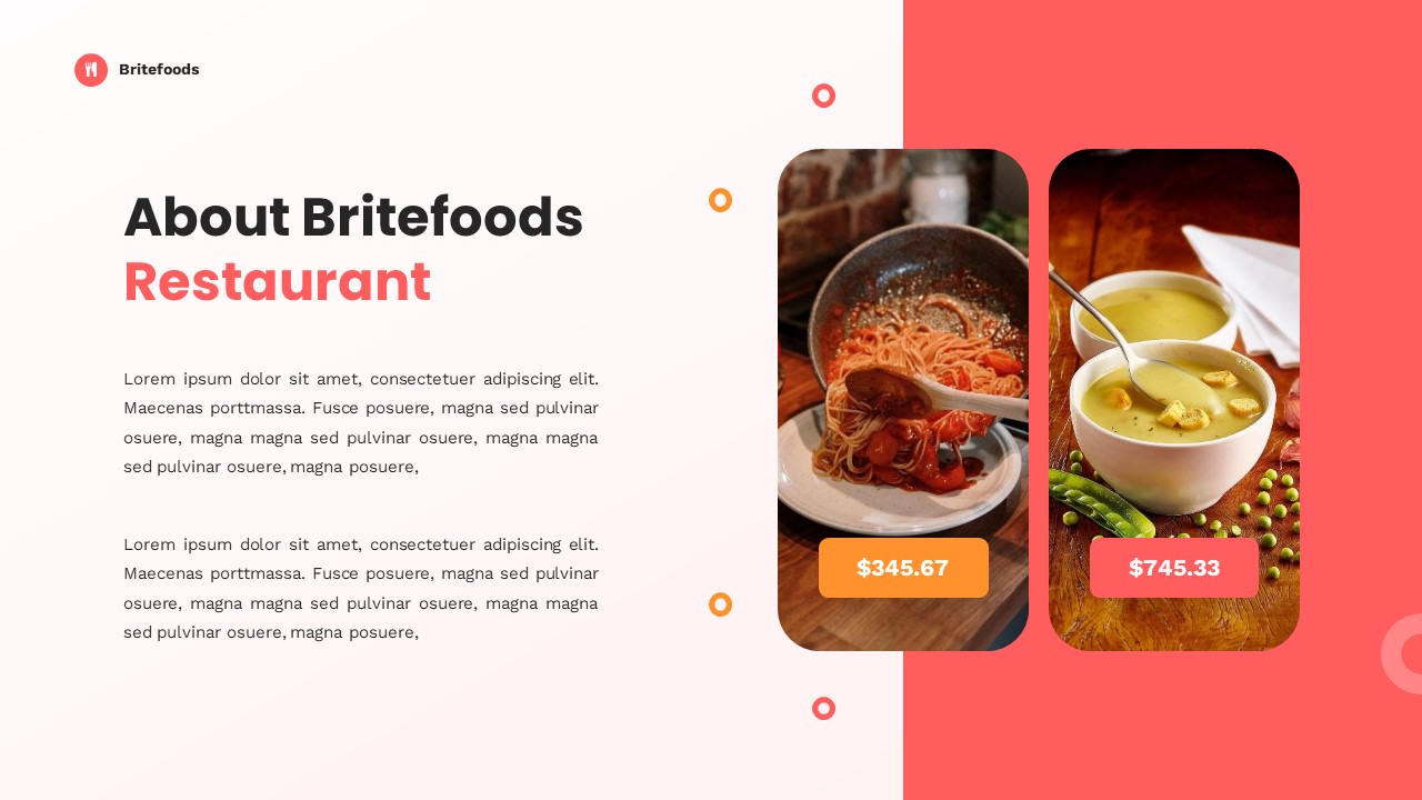 Britefoods - Food And Restaurant Powerpoint Template, Presentation ...