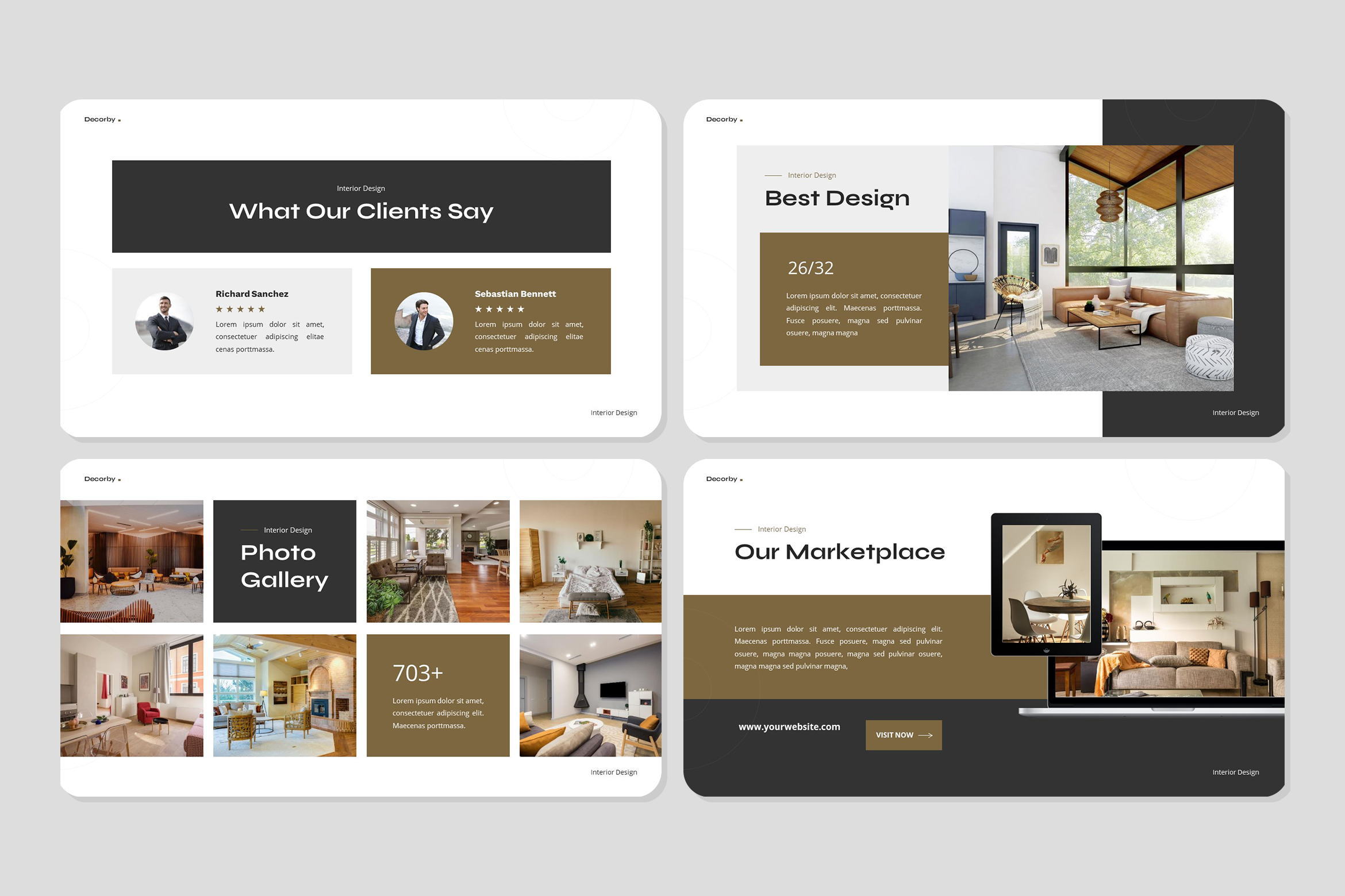Decorby - Creative Interior Design Google Slides Template, Presentation ...