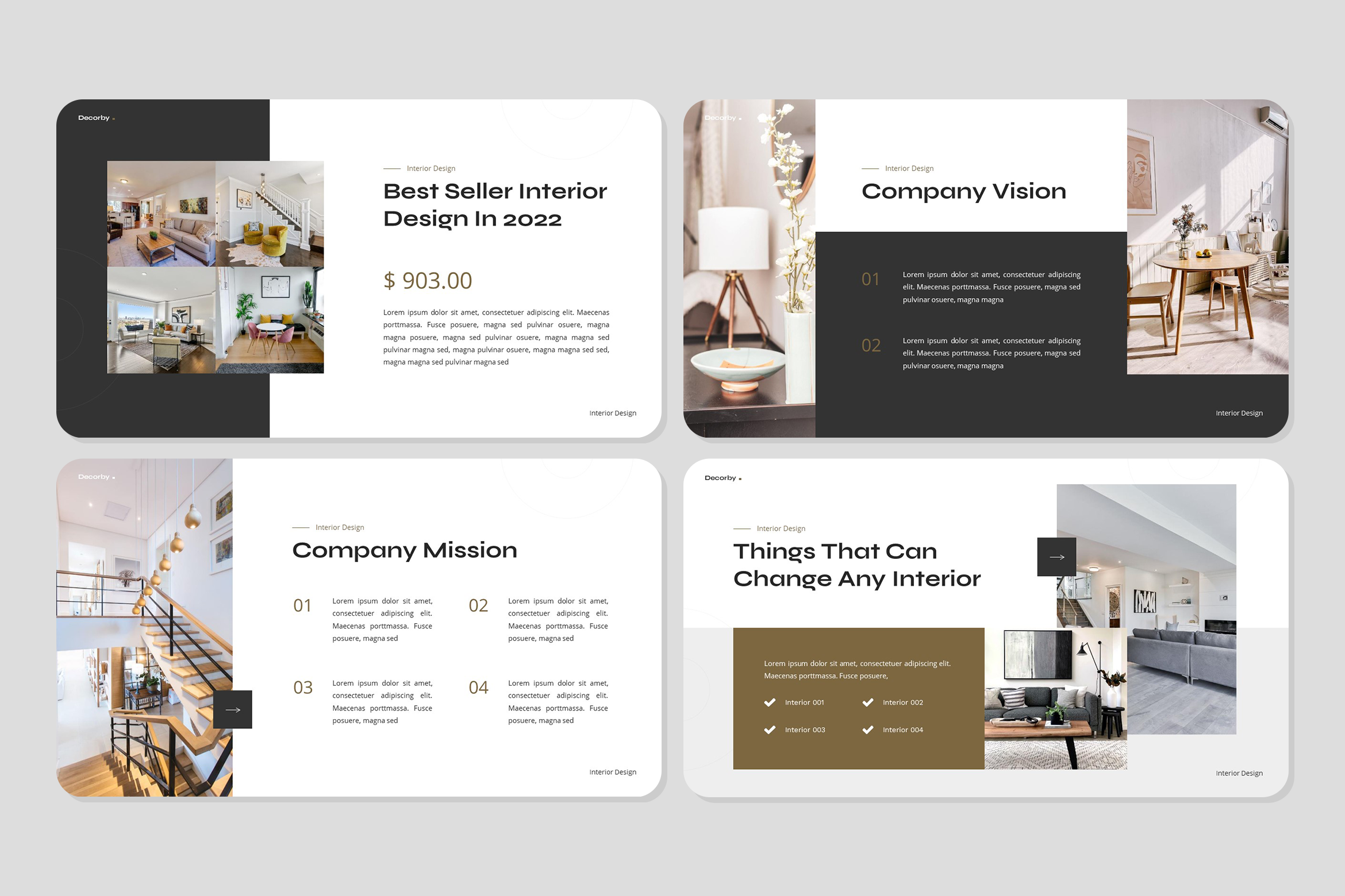 Decorby - Creative Interior Design Google Slides Template, Presentation ...