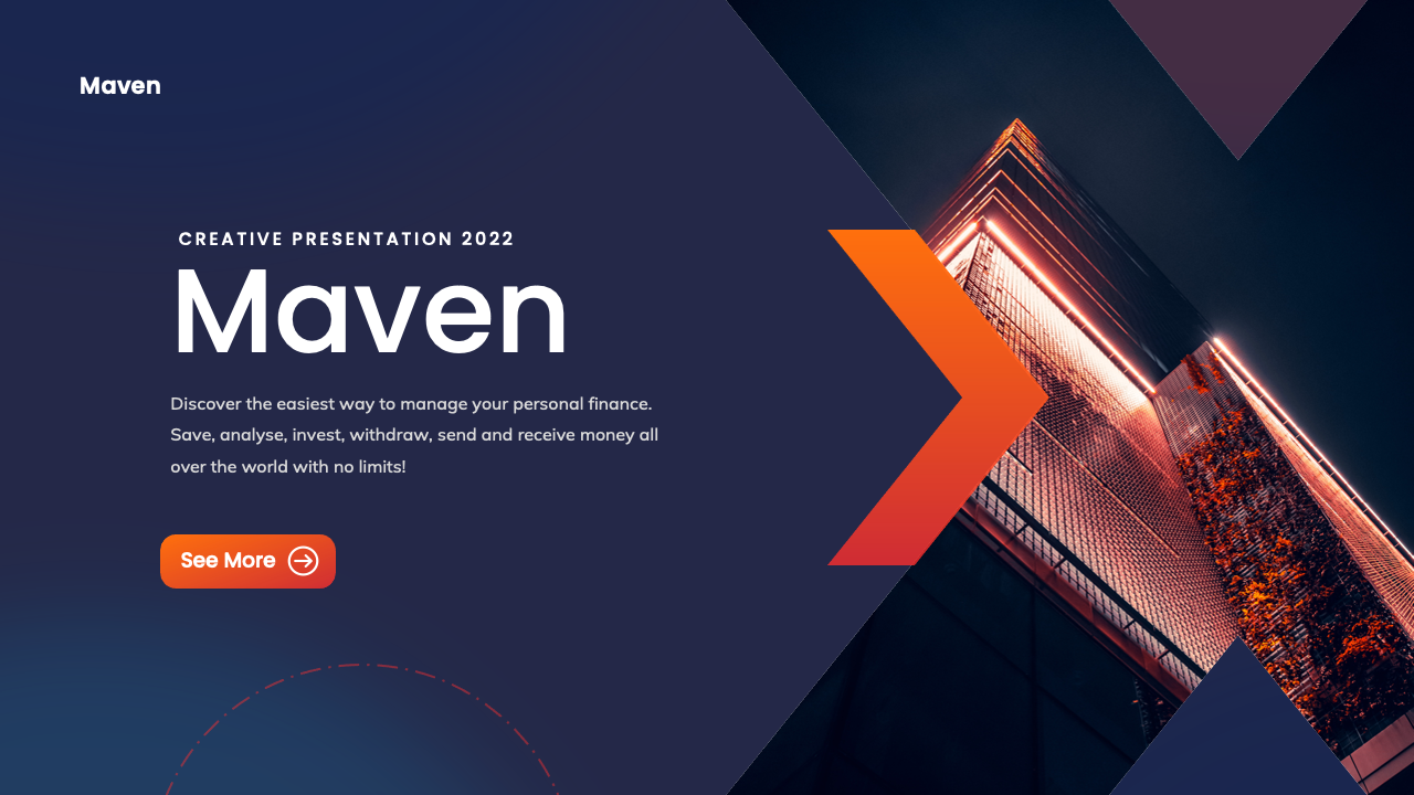 Maven - Creative Pitch Deck Keynote Template, Presentation Templates