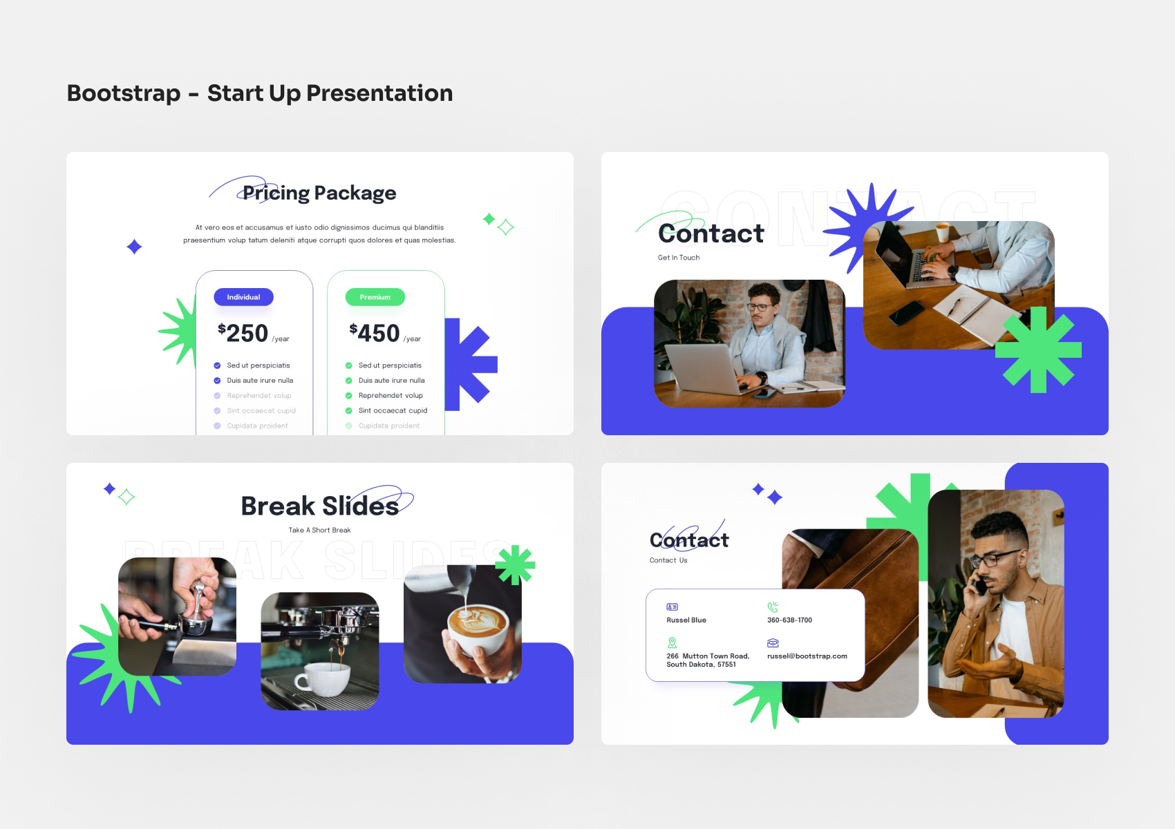 Bootstrap - Startup Keynote Presentation, Presentation Templates ...