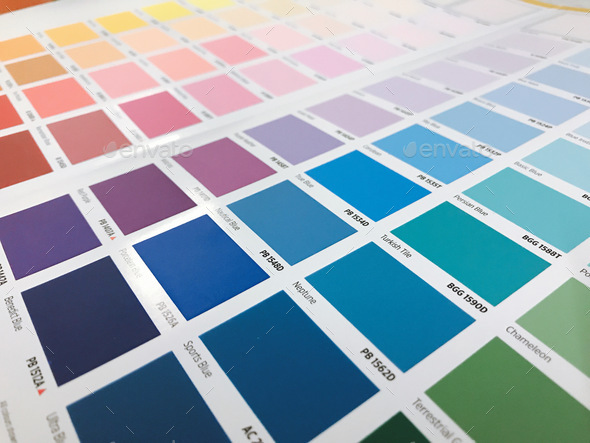 Pentone catalog for interior and exterior design 75 Stock Photo by louisong