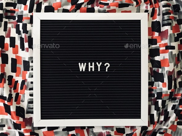 Why? Question mark on colorful background Stock Photo by louisong