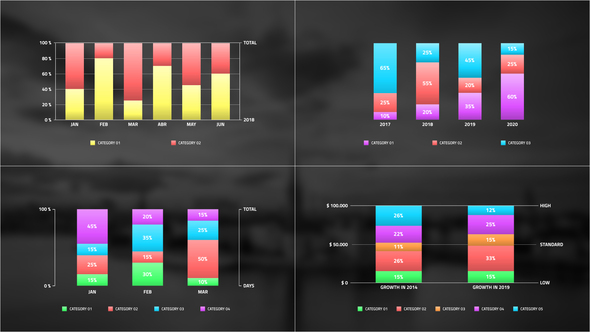 Vertical Stacked Bar Infographic, After Effects Project Files | VideoHive