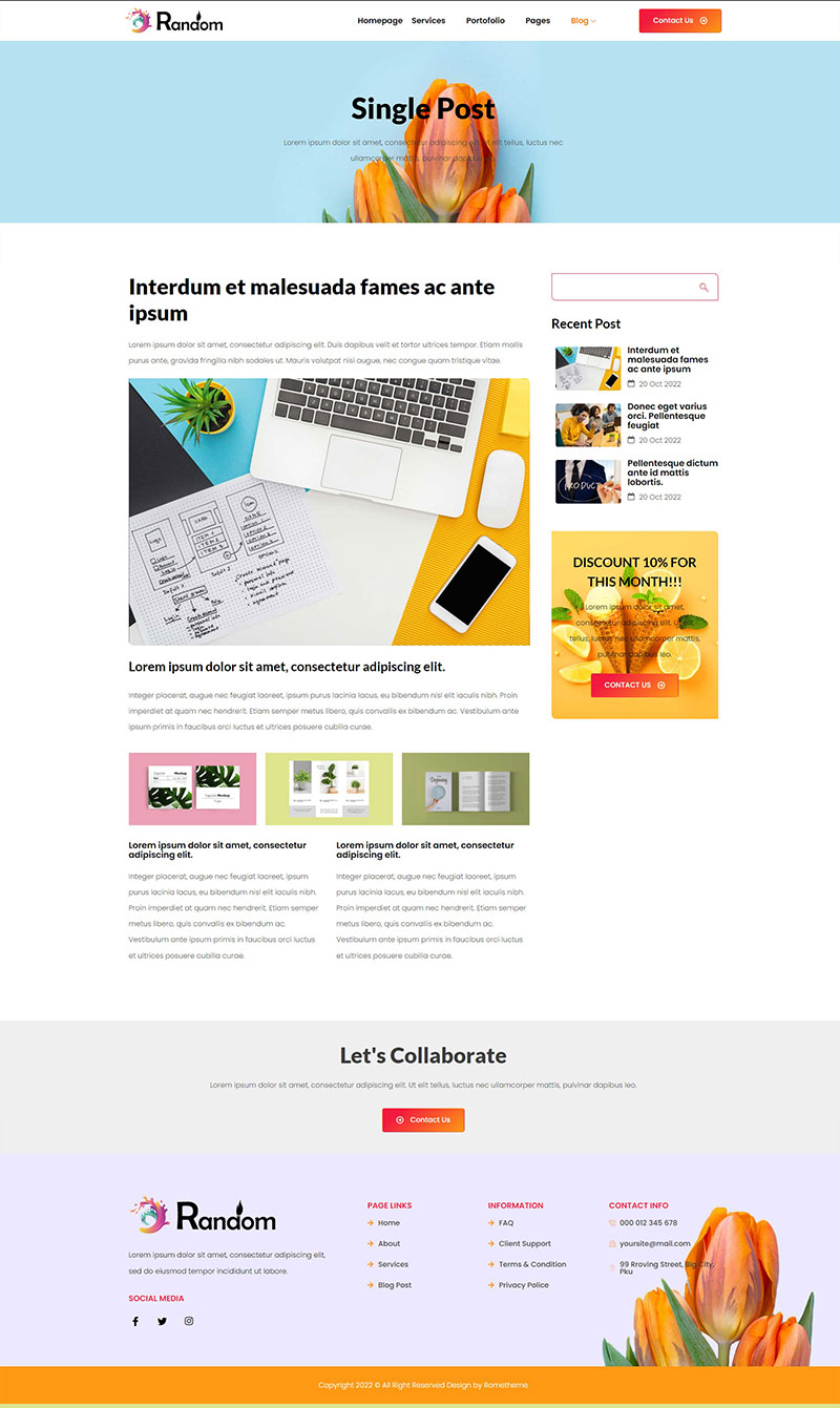 Random - Creative Digital Agency Elementor Template Kit by Rometheme