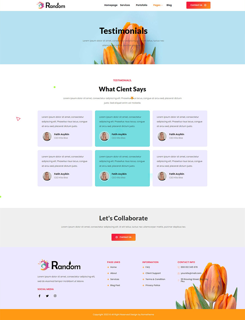 Random - Creative Digital Agency Elementor Template Kit by Rometheme
