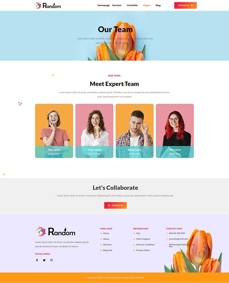 Random - Creative Digital Agency Elementor Template Kit by Rometheme