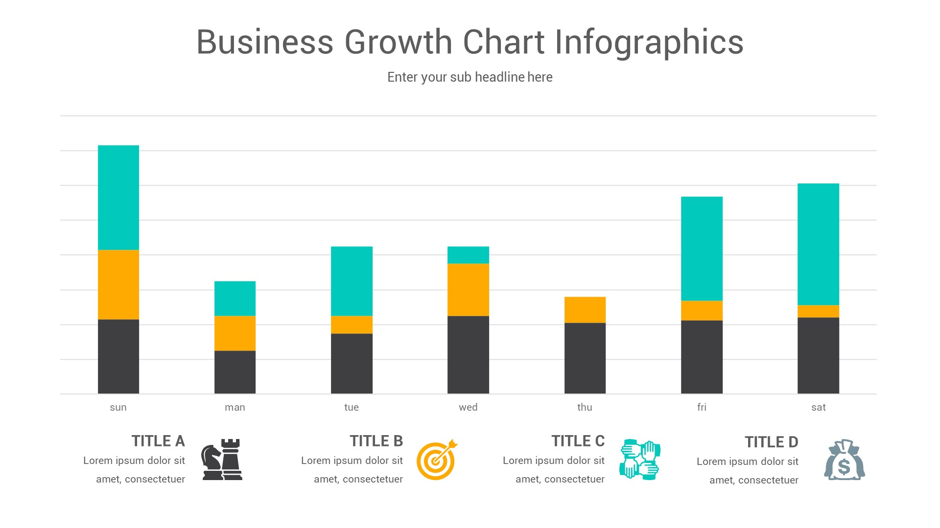Business Growth Infographics Powerpoint Template, Presentation Templates