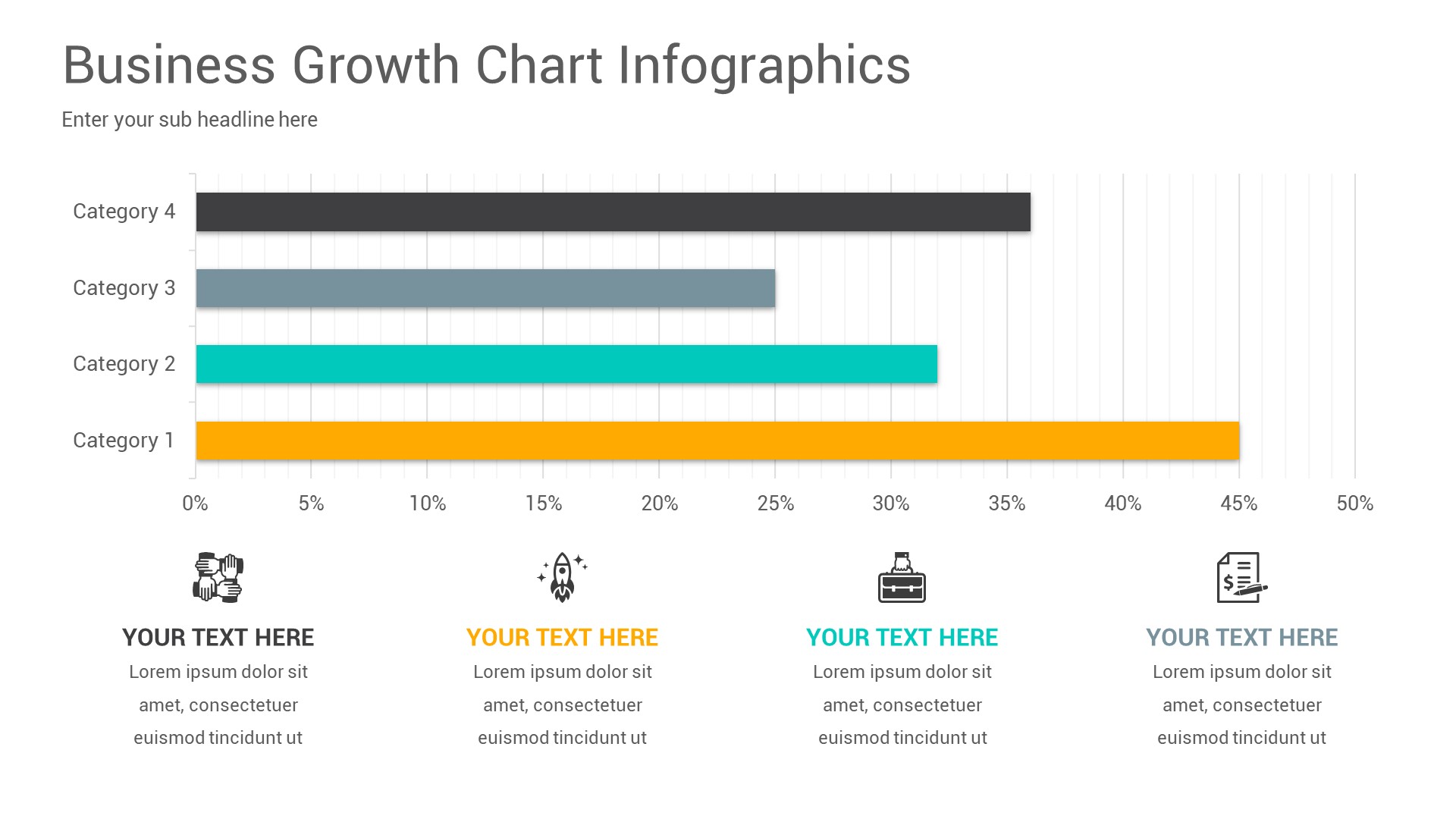 Business Growth Infographics Powerpoint Template, Presentation Templates