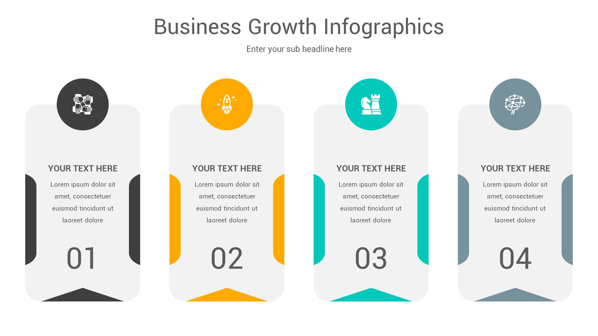 Business Growth Infographics Powerpoint Template, Presentation Templates
