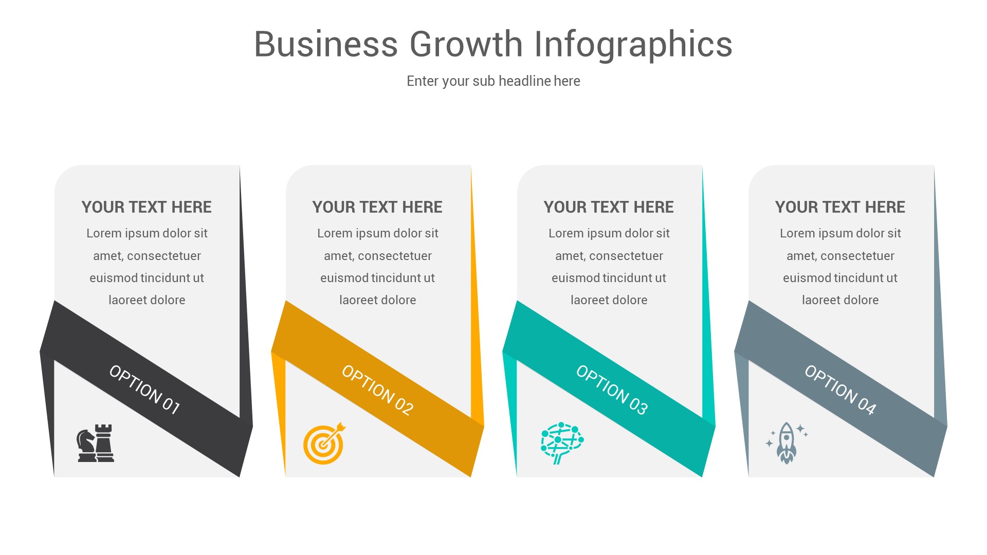 Business Growth Infographics Powerpoint Template, Presentation Templates