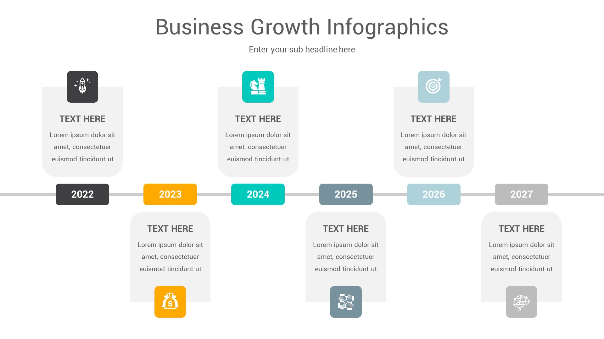 Business Growth Infographics Powerpoint Template, Presentation Templates