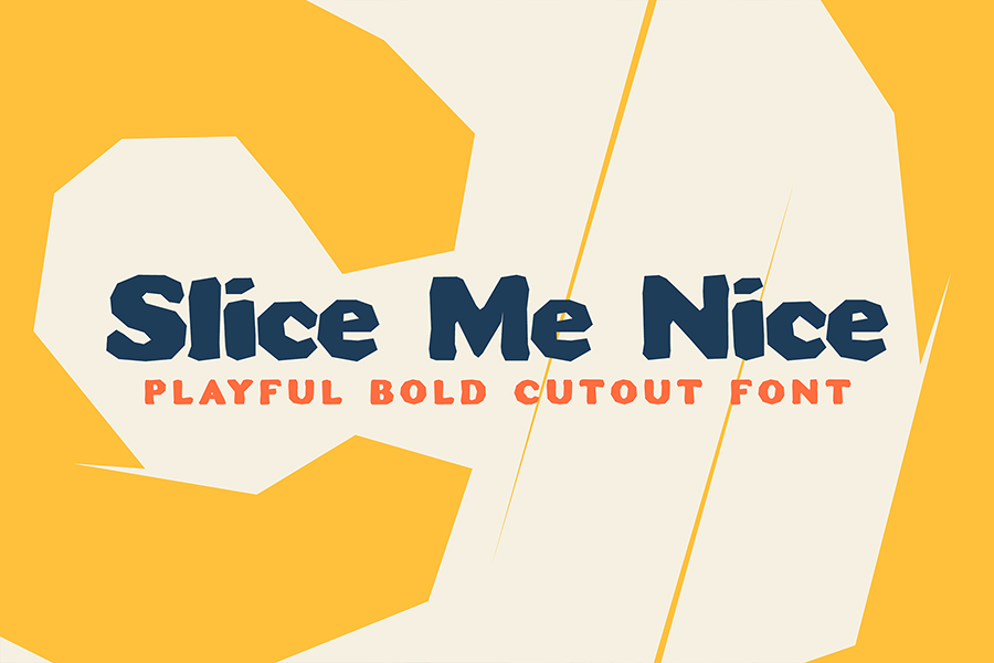 Slice Me Nice Font, Fonts | GraphicRiver