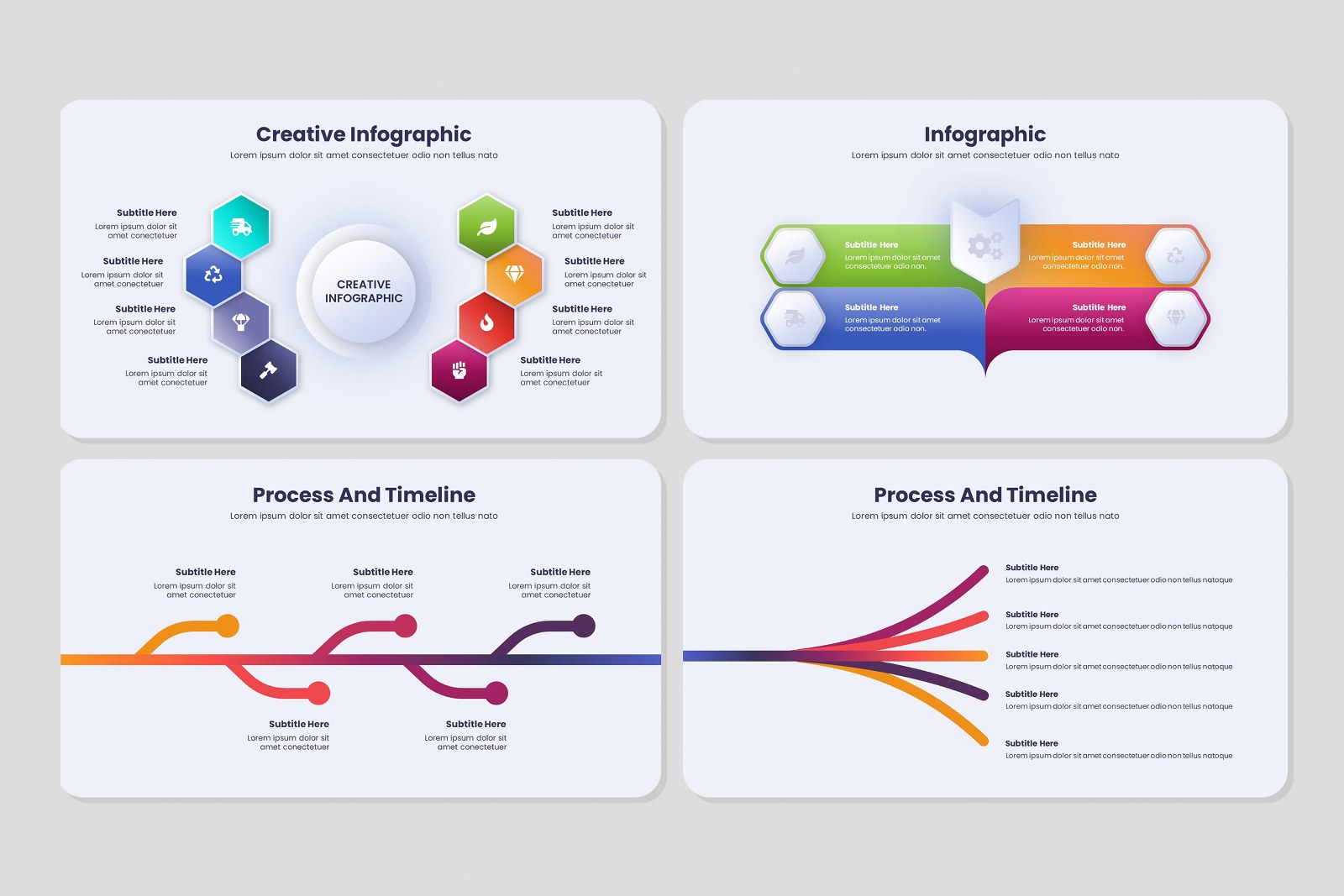 Infographic Vol.01 Google Slide Template by AnnoraStudio | GraphicRiver