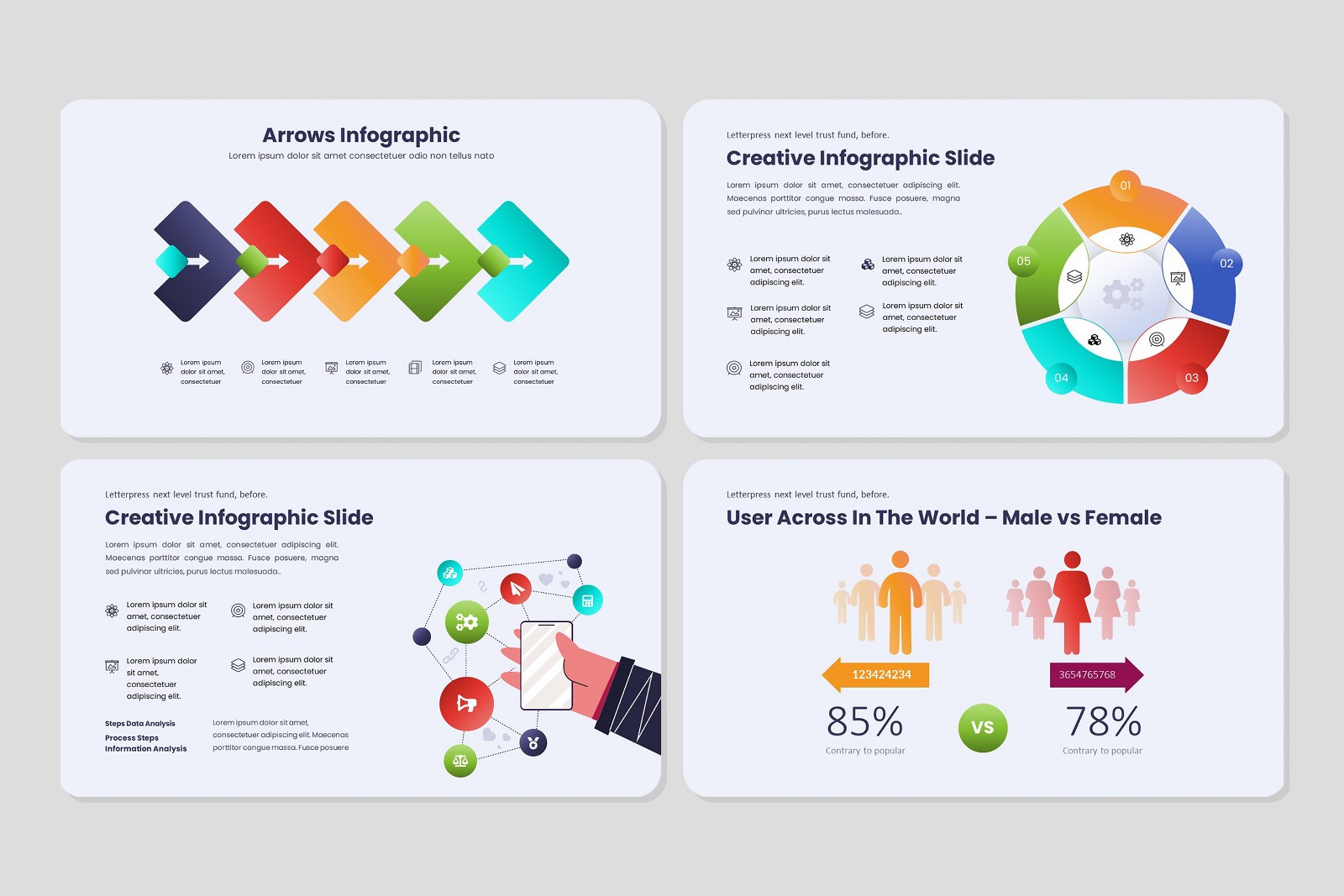 Infographic Vol.01 Keynote Template by AnnoraStudio | GraphicRiver