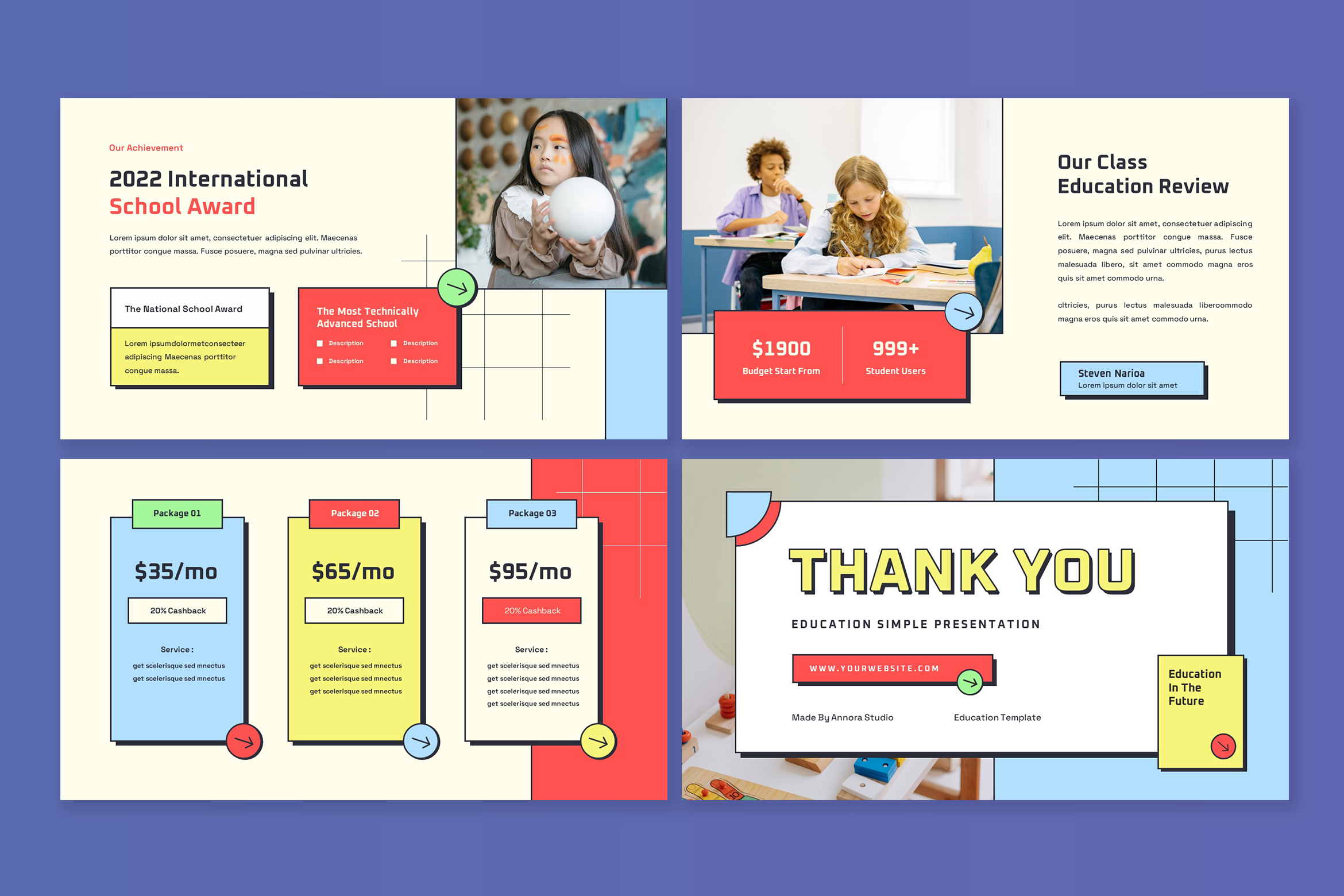 Eduthink - School & Education Powerpoint Template, Presentation Templates