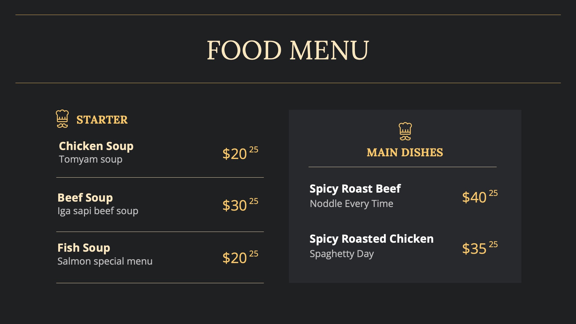 Foodiez - Luxury Food & Restaurant Powerpoint Template, Presentation ...