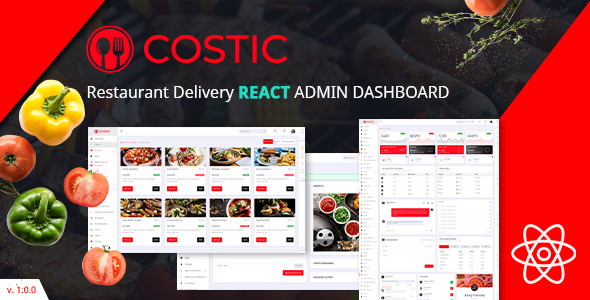 Costic | Restaurant Dashboard React Template by metropolitantheme ...