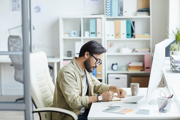 Drawing new sketch in office Stock Photo by Media_photos | PhotoDune