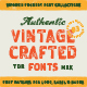 Vintage Crafted - Hand Drawn Font, Fonts | GraphicRiver