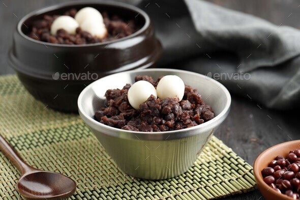 Patjuk, Korean Red Bean Porridge Stock Photo by ikadapurhangus | PhotoDune