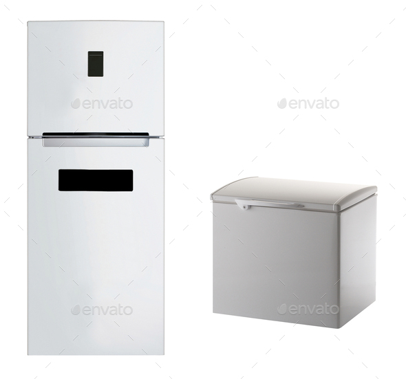 Modern steel refrigerator Stock Photo by photobalance | PhotoDune