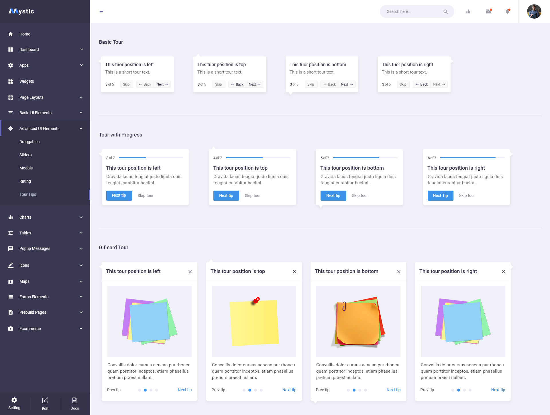 Mystic | Admin Dashboard XD Template by metropolitantheme | ThemeForest