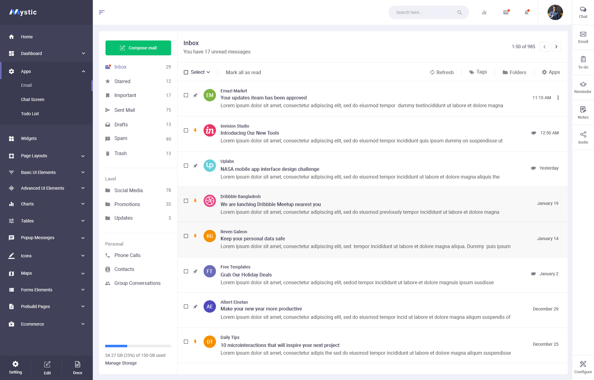 Mystic | Admin Dashboard XD Template by metropolitantheme | ThemeForest