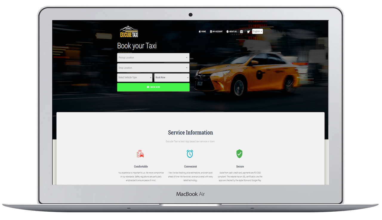 Exicube Taxi App by exicube | CodeCanyon