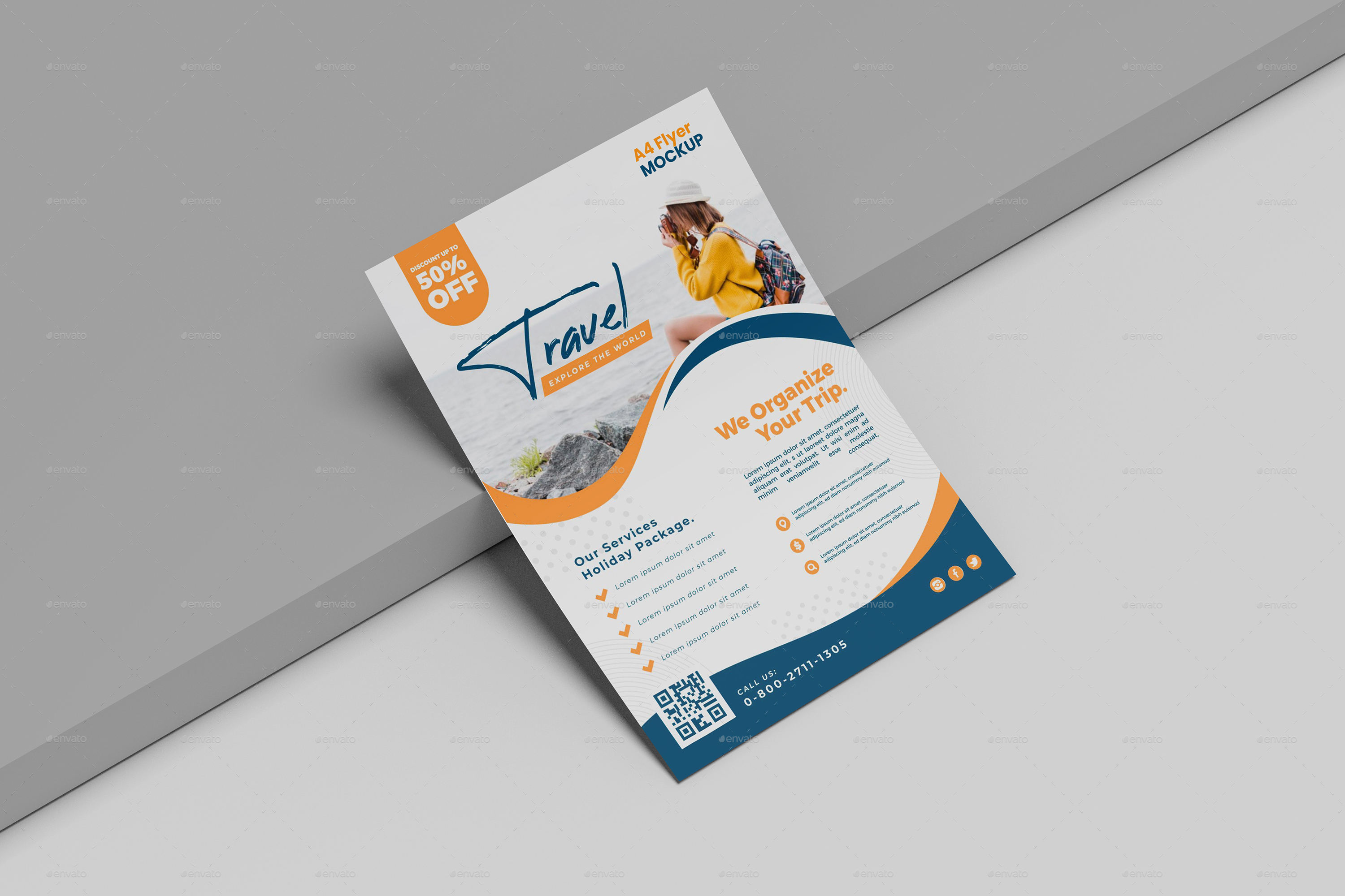 A4 / A5 Flyer Mockup, Graphics | GraphicRiver