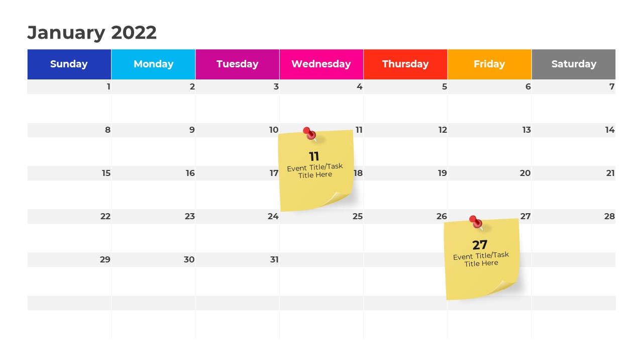 Calendar 2023 PowerPoint Template Design, Presentation Templates ...