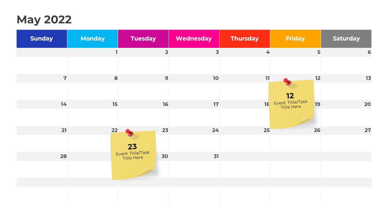 Calendar 2023 PowerPoint Template Design, Presentation Templates ...