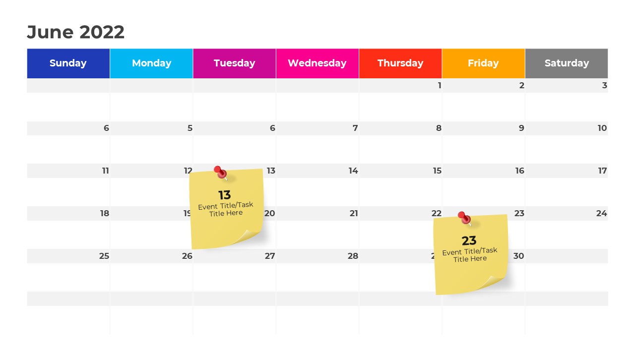 Calendar 2023 PowerPoint Template Design, Presentation Templates ...