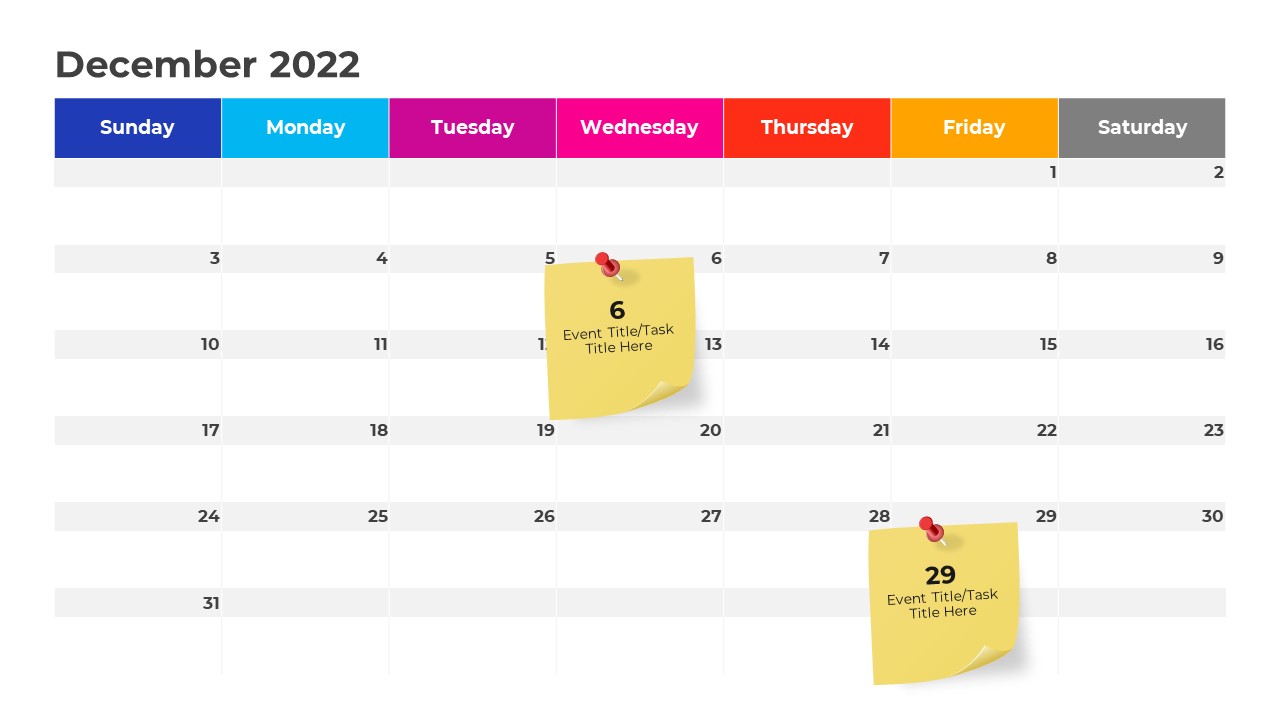 Calendar 2023 PowerPoint Template Design, Presentation Templates ...