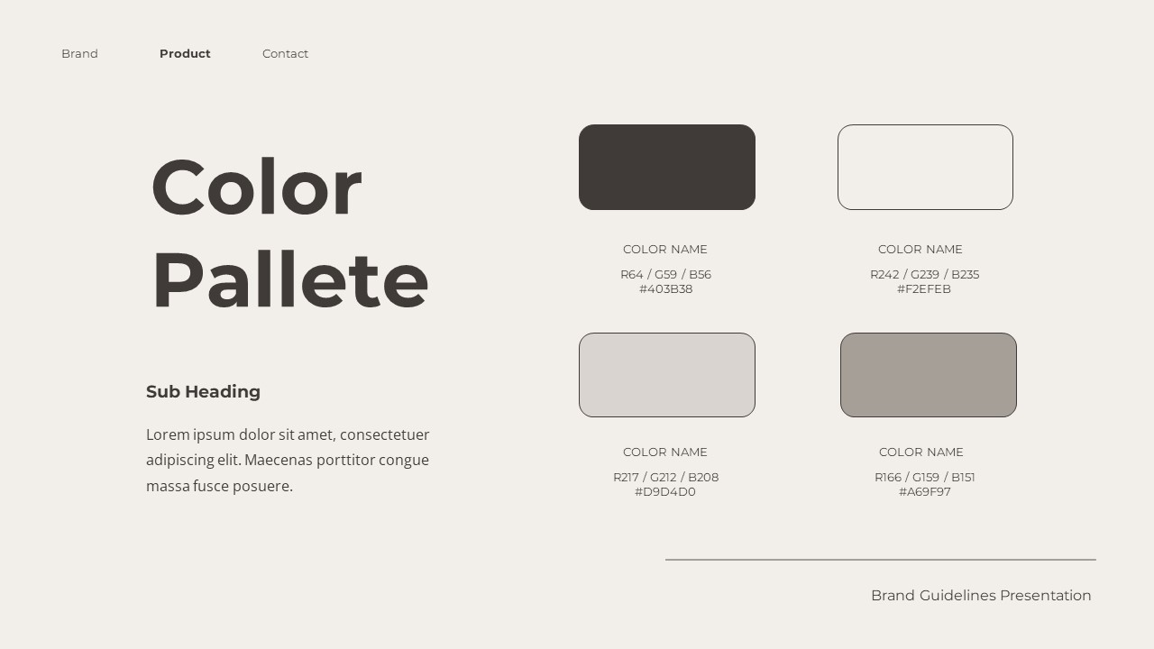 Brand Guidline Powerpoint Template, Presentation Templates | GraphicRiver