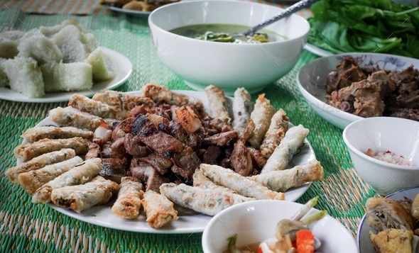 Special dish RAM BUFF in central Vietnam Stock Photo by ceetroc9 ...