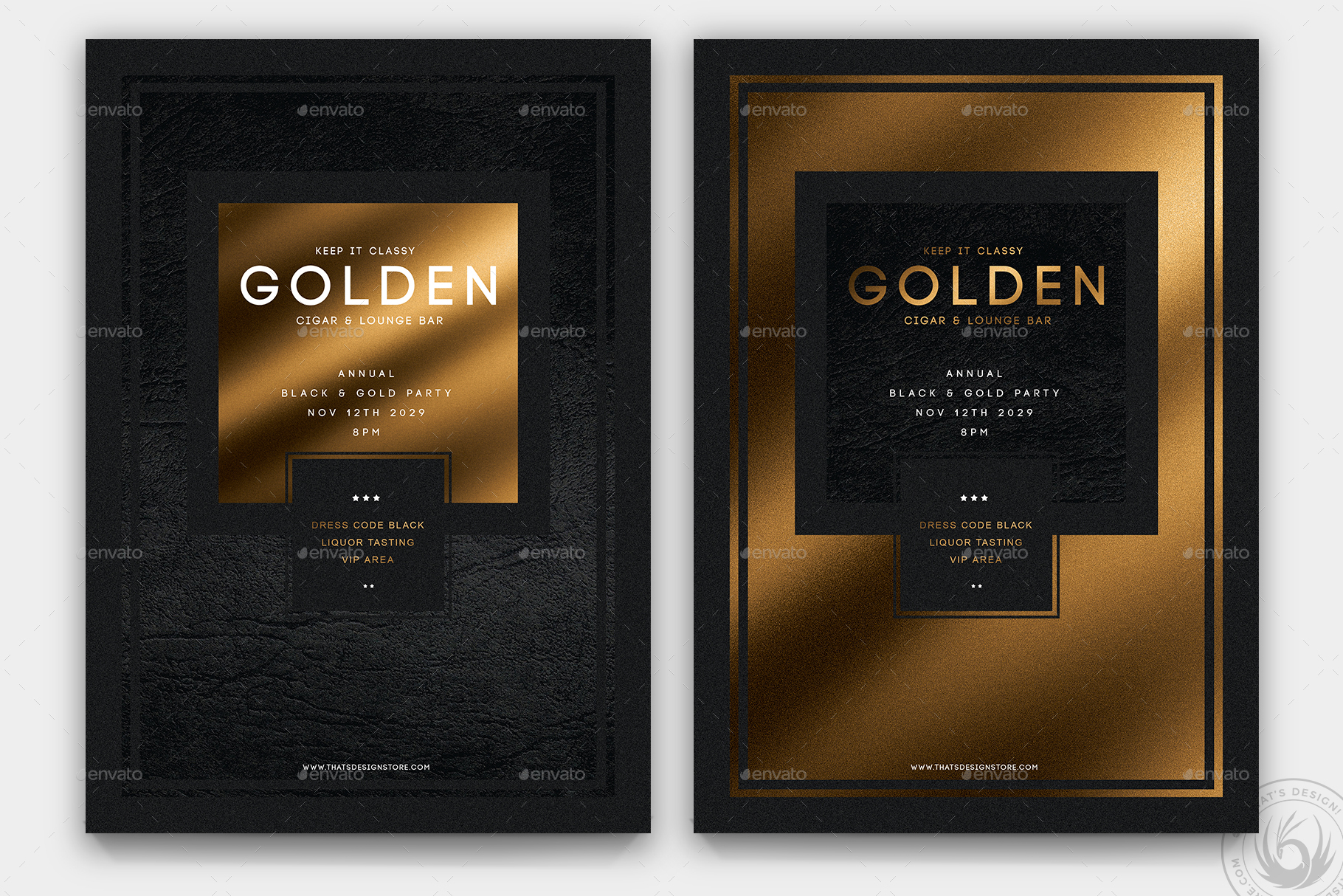 Minimal Black and Gold Flyer Template V1, Print Templates | GraphicRiver