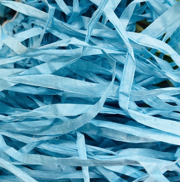 Strips of Blue paper ribbons Stock Photo by betterxtogether | PhotoDune