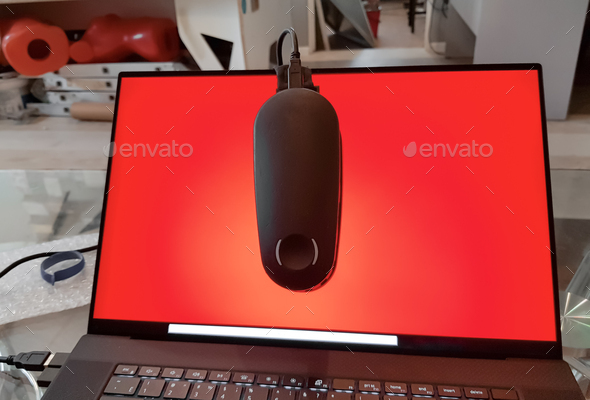 Calibration of laptop led red screen,monitor color.Computer display ...