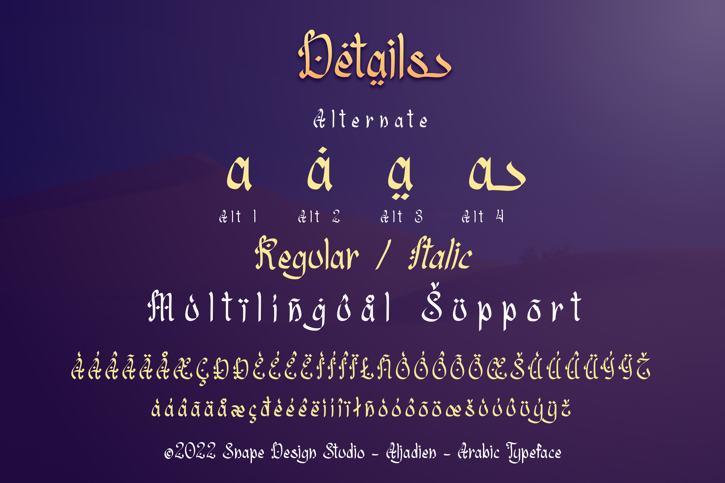 Aljadien - Arabic Typeface, Fonts | GraphicRiver